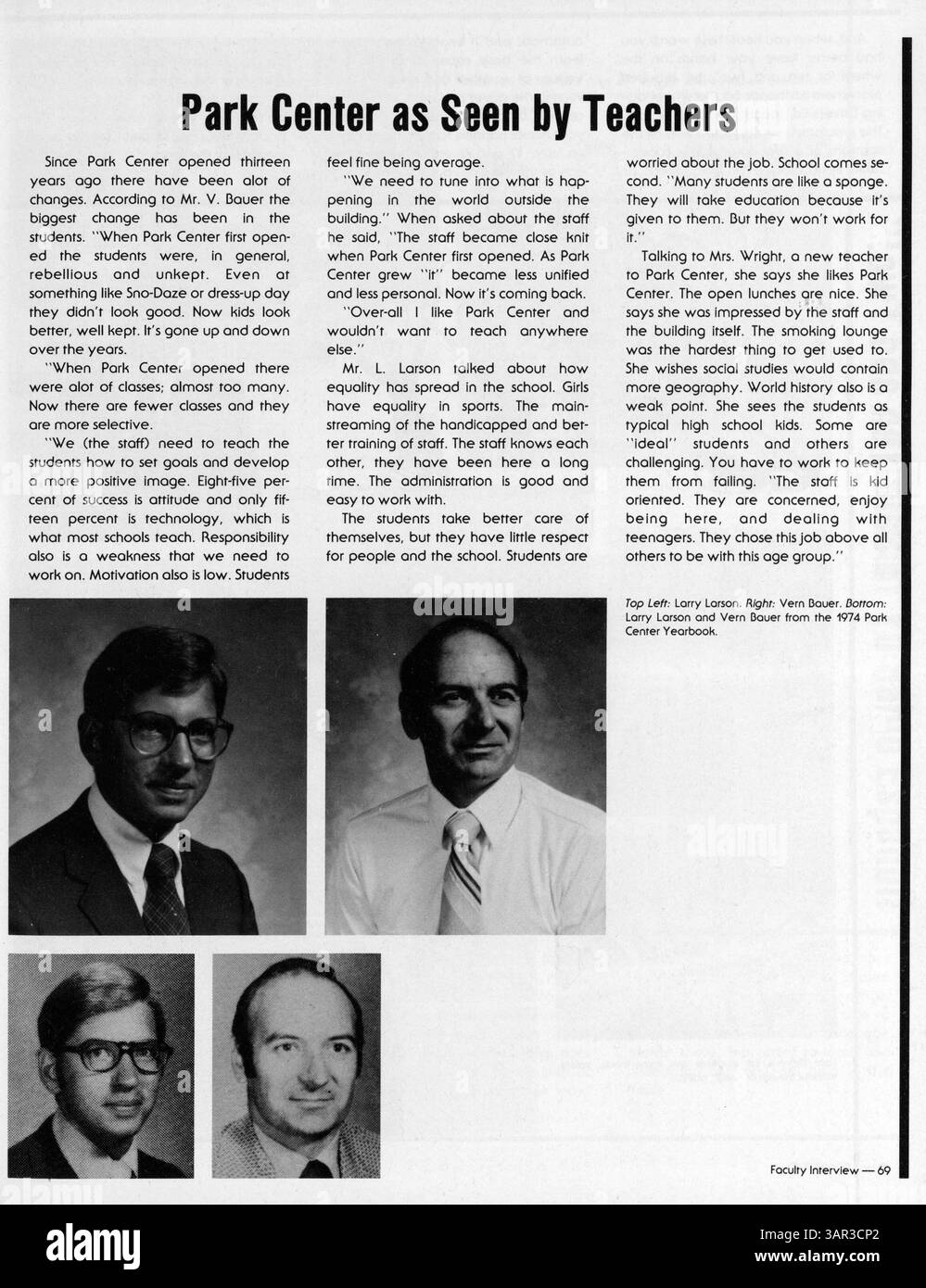 The 1984 Park Center High School Yearbook, 'Signs of the Times ...