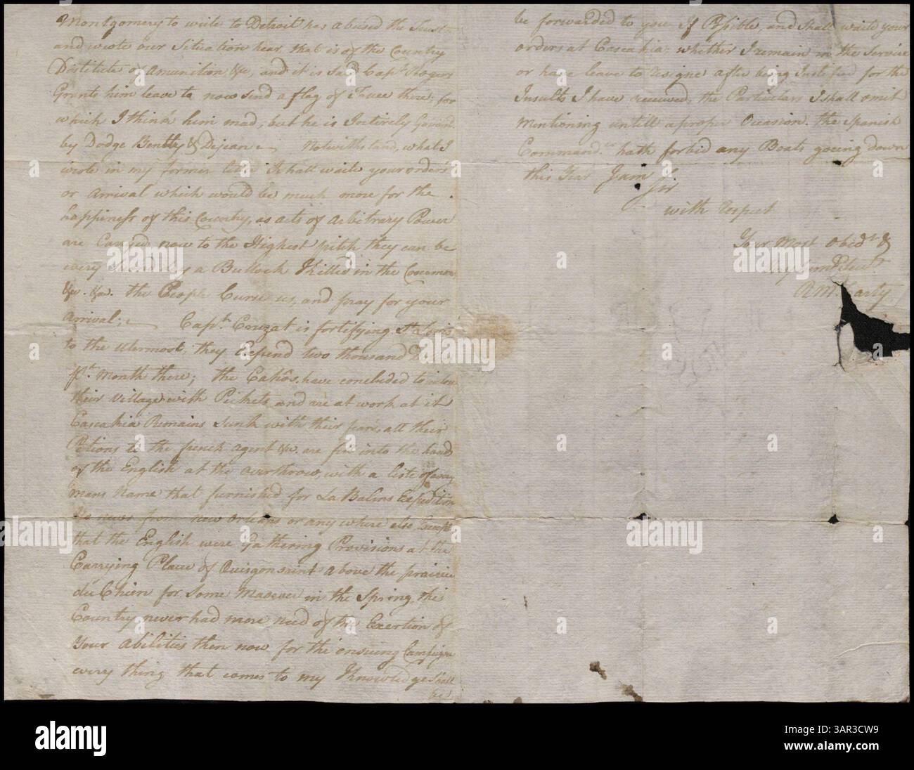 Letter dated December 12, 1780, from R. McCarty to George Rogers Clark ...