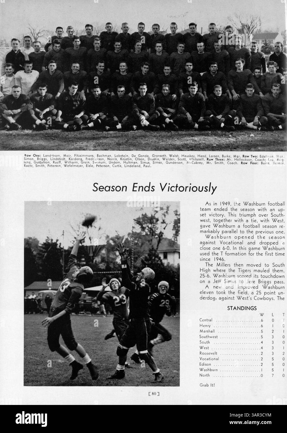 This 1951 Washburn High School yearbook captures the 1950-1951 school ...
