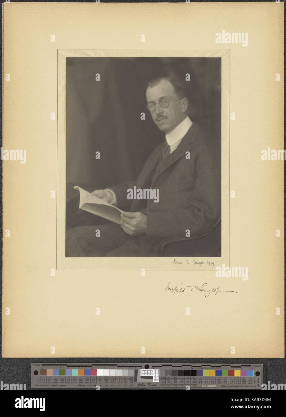 A portrait photograph of Warfield T. Longcope from the Doris Ulmann ...