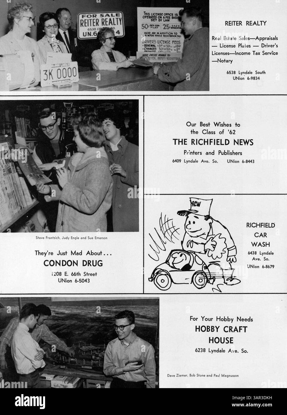 The 1962 yearbook from Richfield High School showcases the students ...