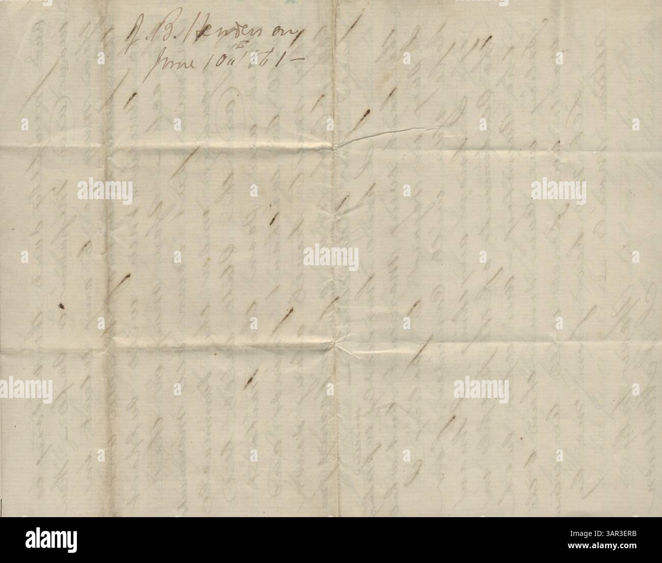 J.B. Henderson sends a letter to James O. Broadhead detailing the ...