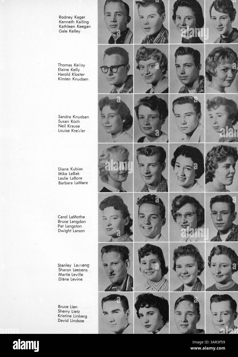 The 1958 'Bear' yearbook from Bloomington High School features key ...