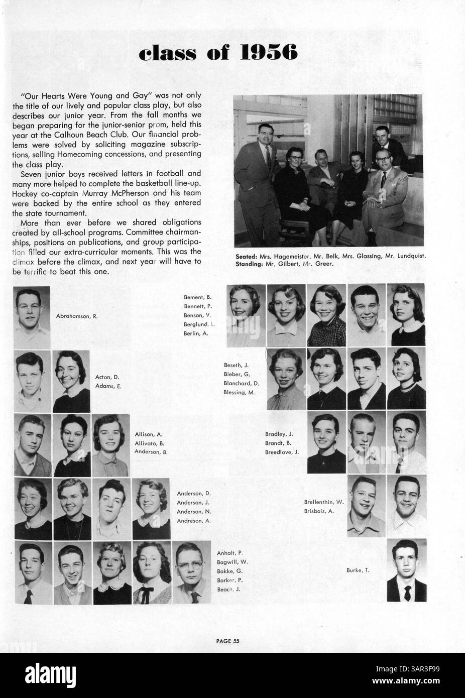The 'Whigrean' 1955 yearbook from Edina-Morningside High School captures the experiences of ...