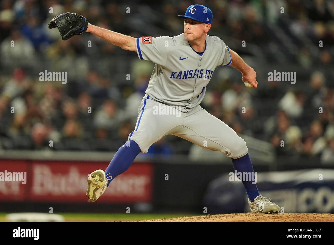 Kansas City Royals' Kris Bubic pitches during the third inning of a ...