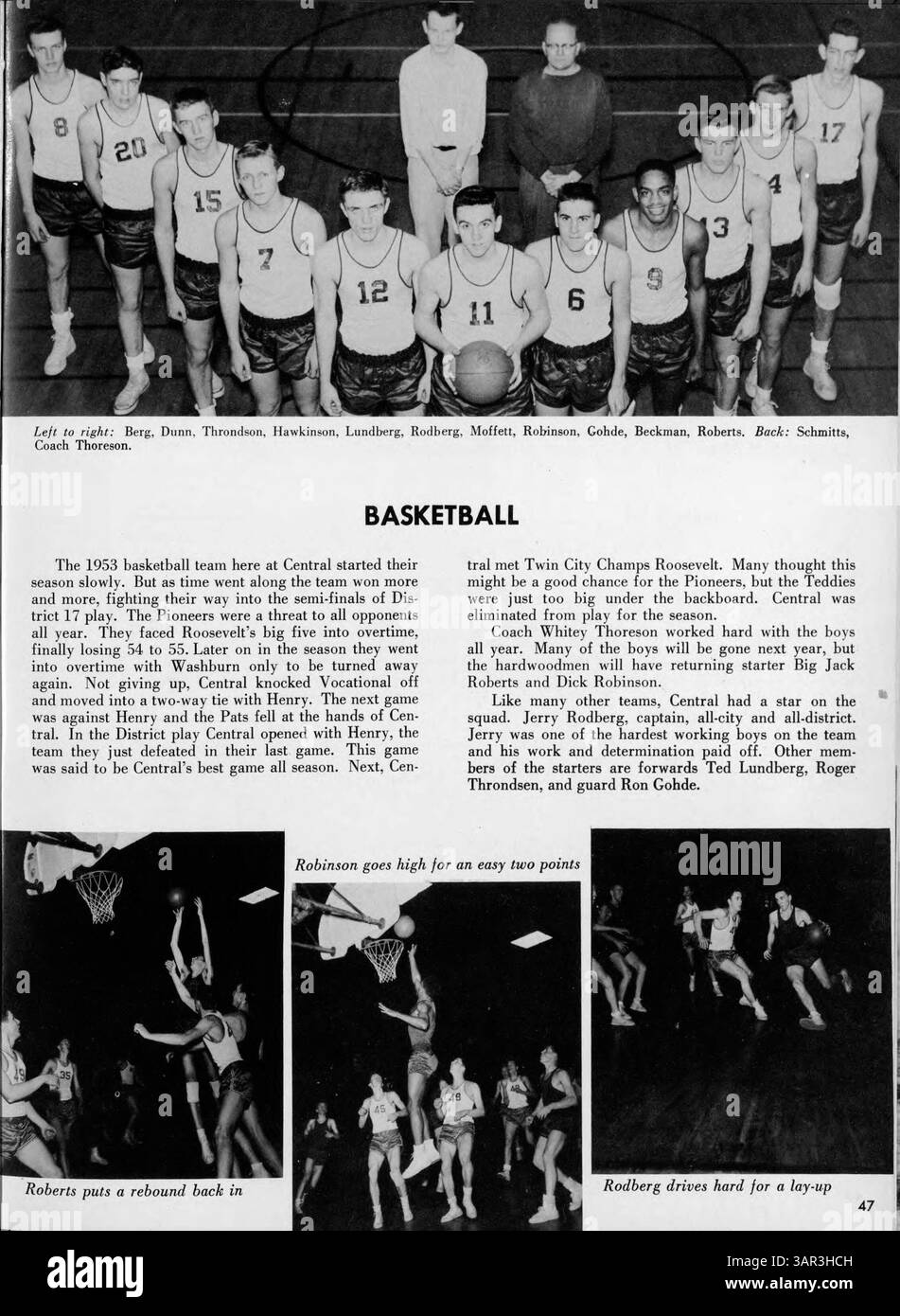 The Centralian Yearbook from Central High School in 1953 documents ...