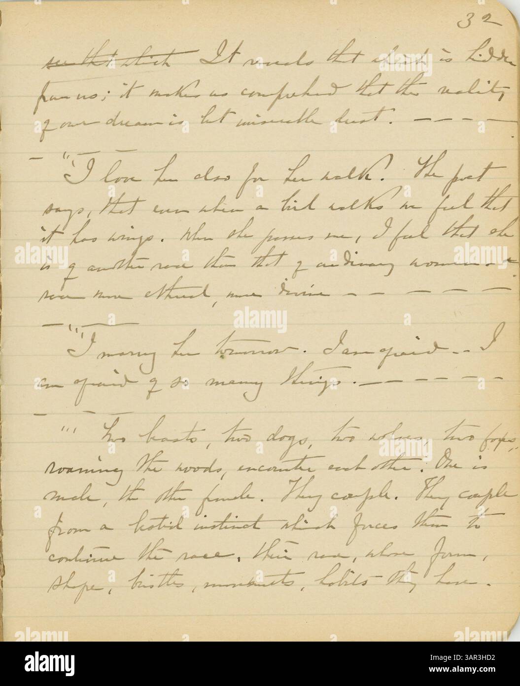 Kate Chopin’s manuscript 'Impressions' (1894-1895) includes her ...
