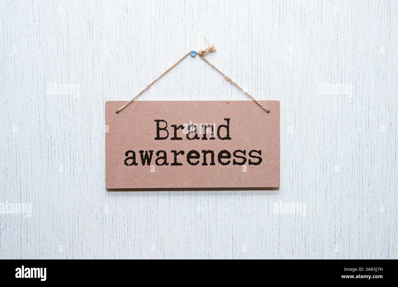 colored pen and paper with the word BRAND AWARENESS. branding concept ...