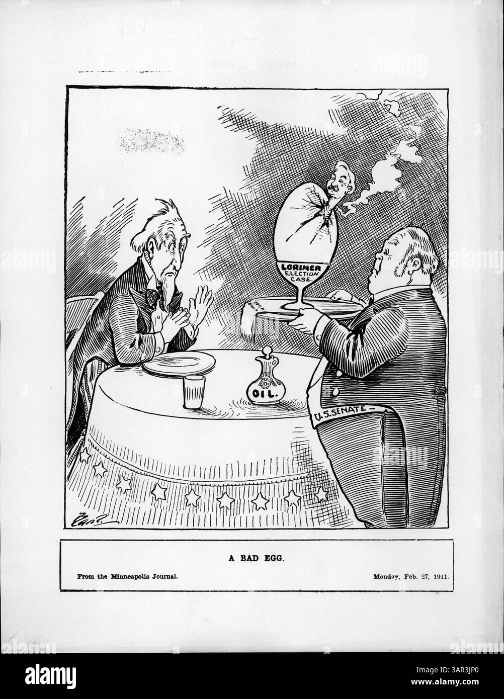 This political cartoon depicts the U.S. Senate rejecting the William ...