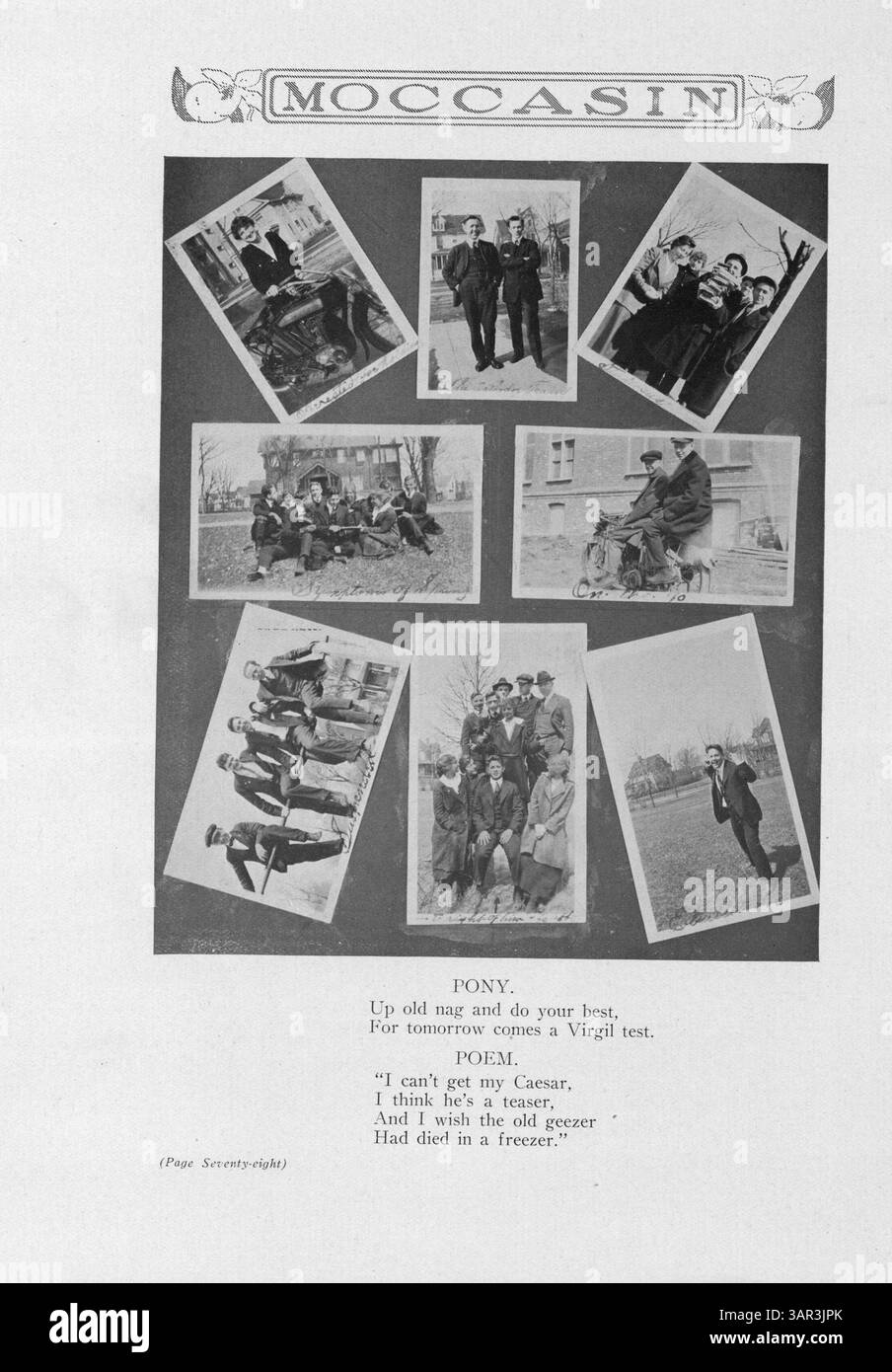 The 1916 'Moccasin' yearbook from Minnesota College documents the 1915-1916 academic year ...