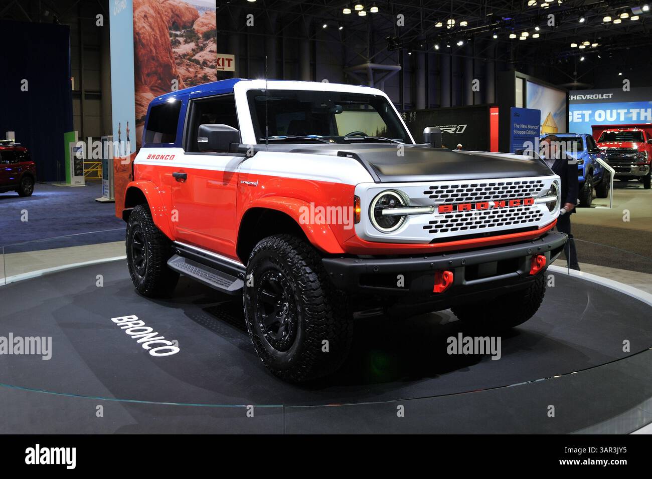New York, USA. 16th Apr, 2025. 2025 Ford Bronco Stroppe Edition on ...
