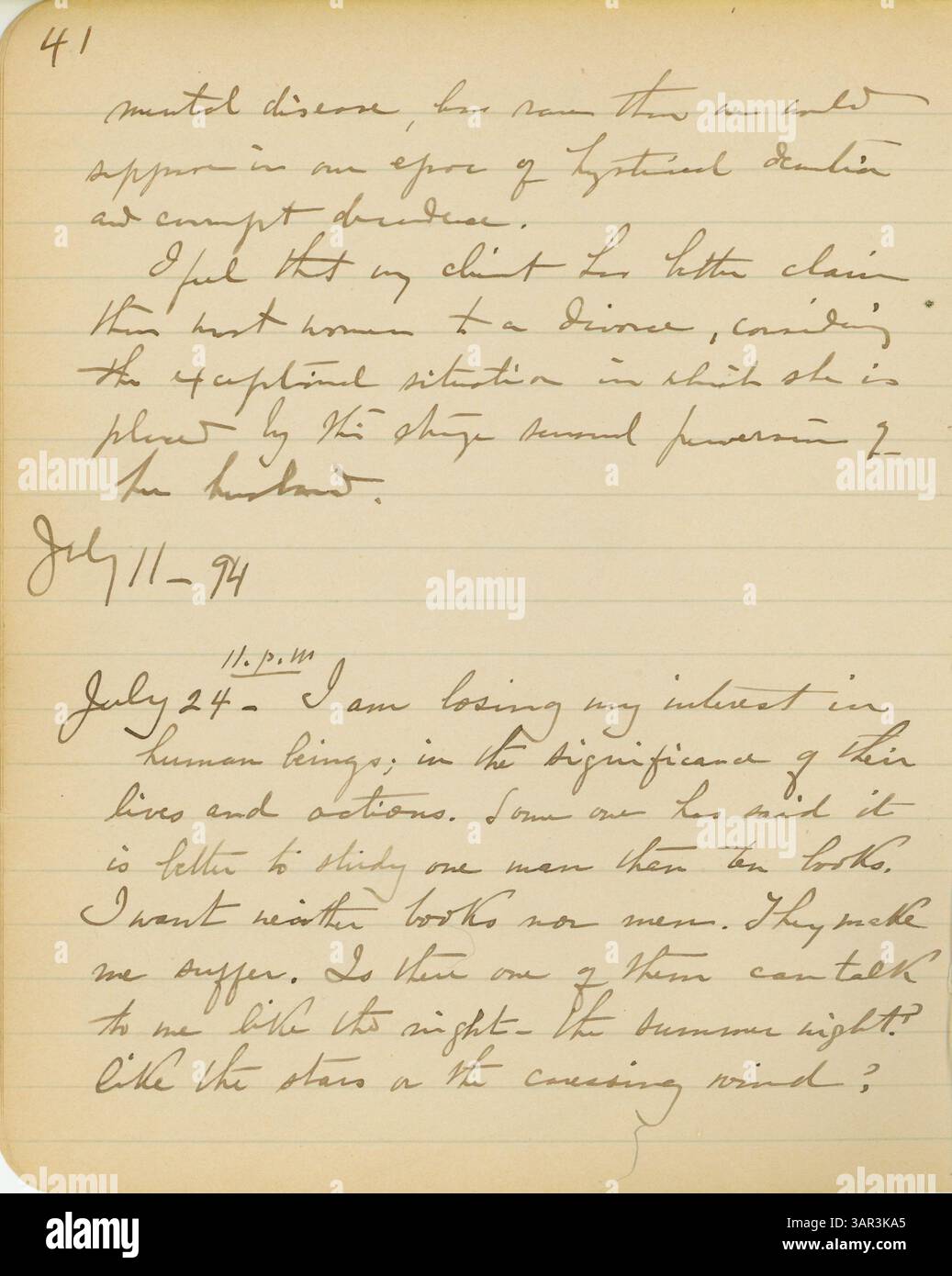The manuscript book 'Impressions' by Kate Chopin (1894-1895) holds ...