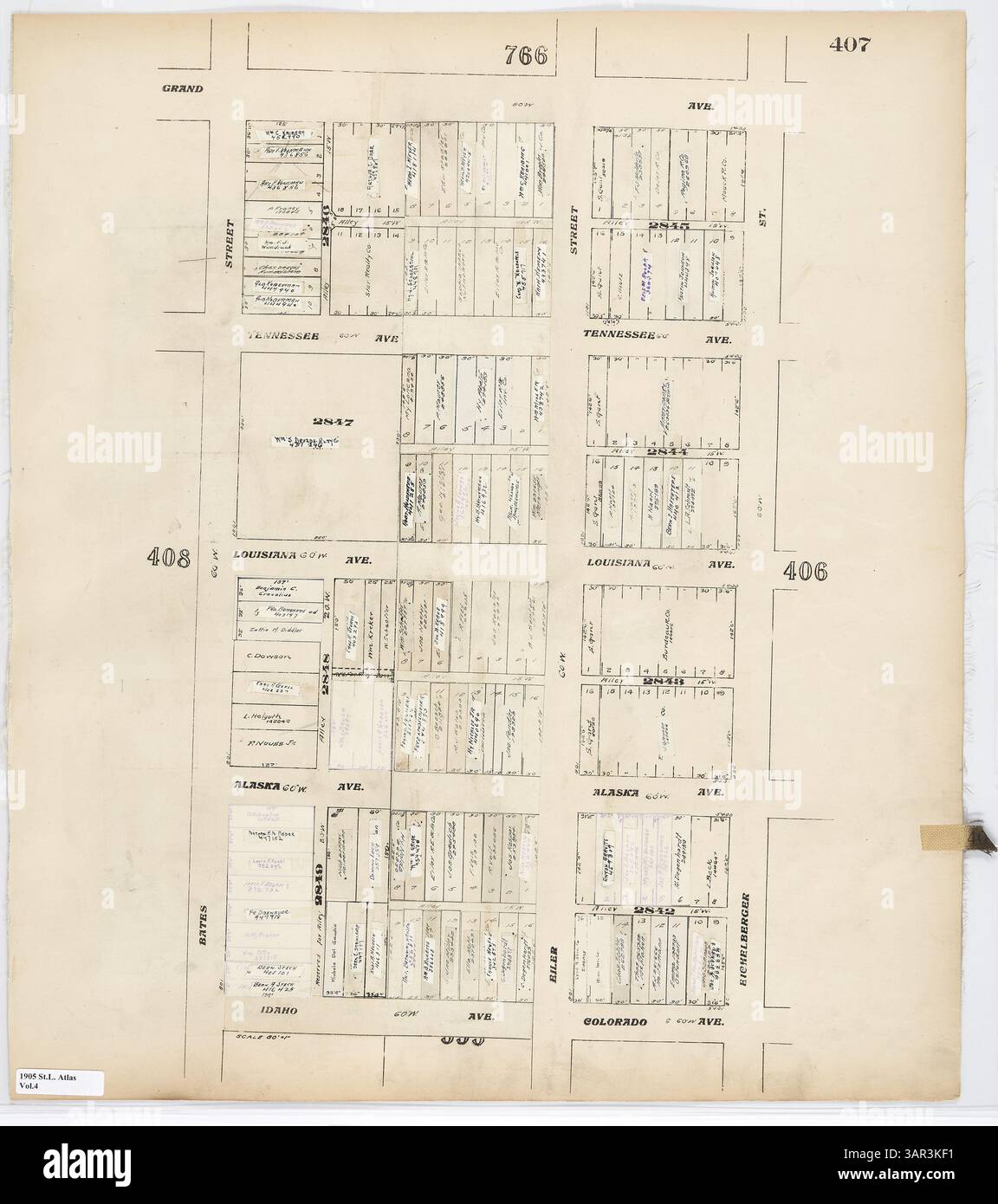 The Atlas of the City of St. Louis (Volume 4) contains maps detailing ...