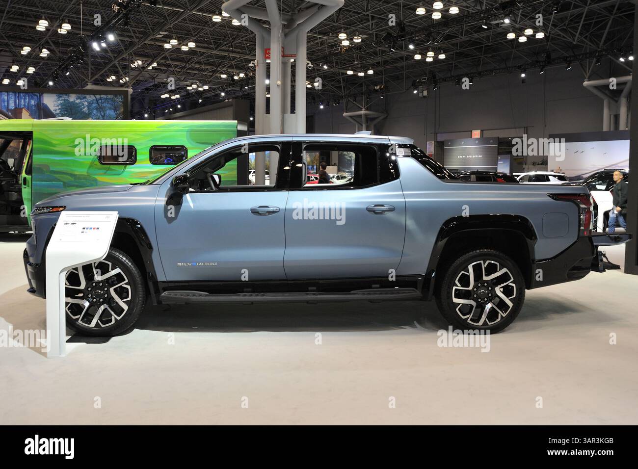 New York, USA. 16th Apr, 2025. 2025 Chevrolet Silverado EV RST on ...