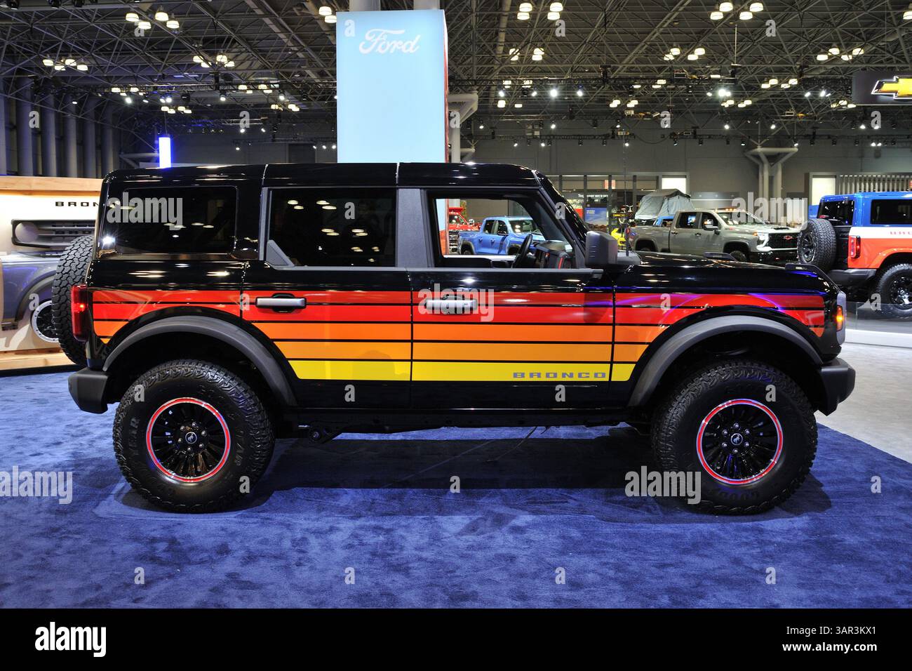 New York, USA. 16th Apr, 2025. 2025 Ford Bronco Big Bend Freewheeling ...