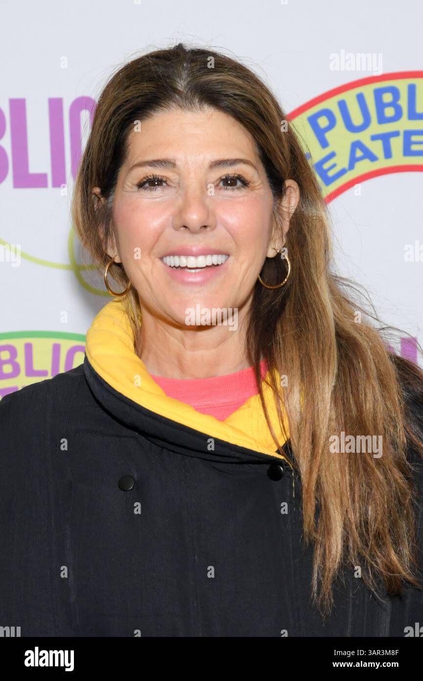 New York, USA. 16th Apr, 2025. Marisa Tomei attends opening night of "Glass. Kill. What If If ...