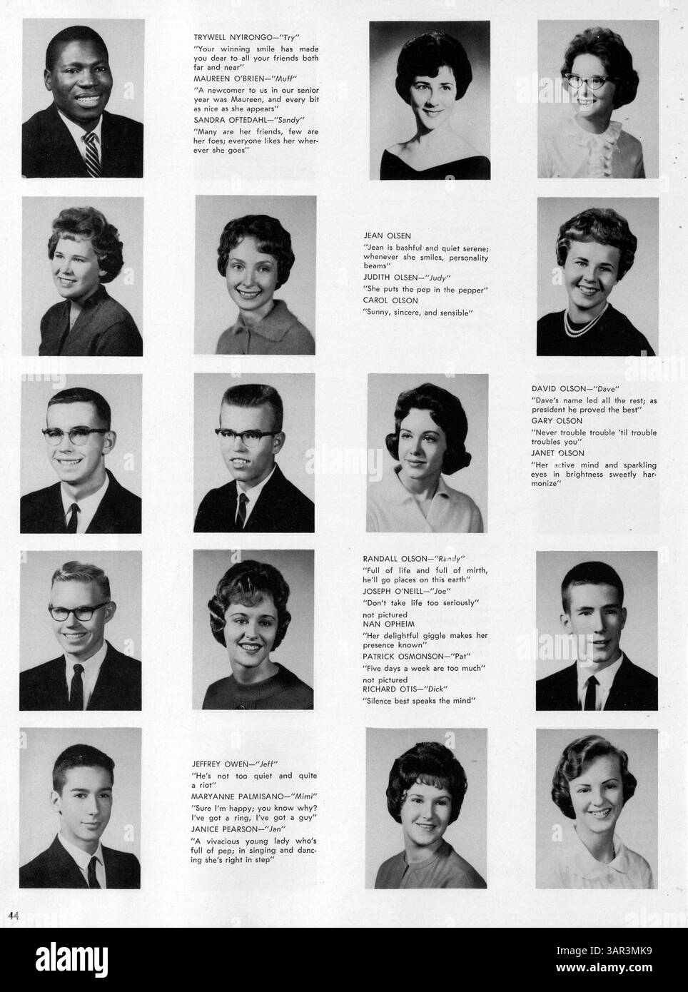 The 'Aurean' yearbook from 1962 highlights the academic and ...