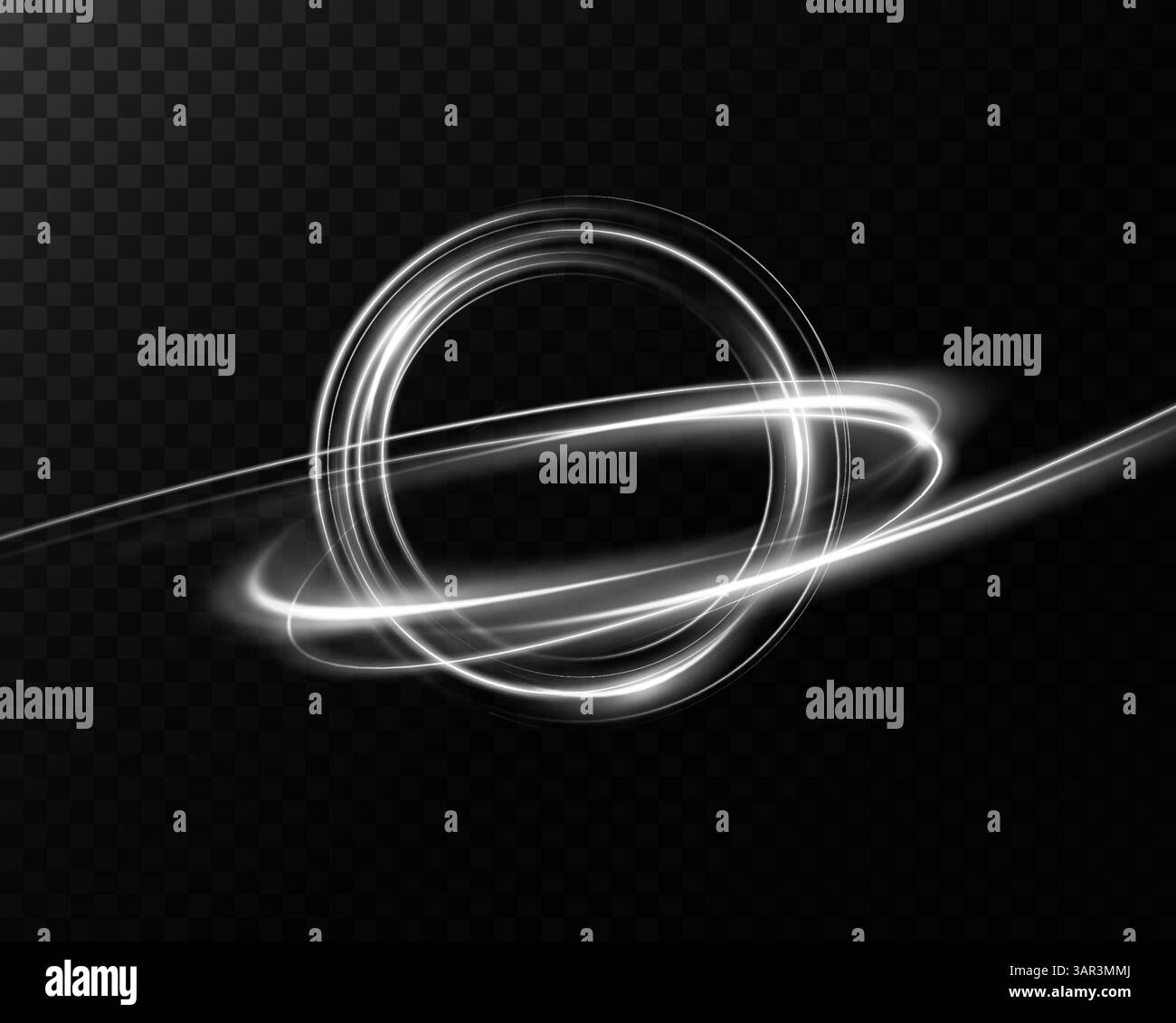 This is an Elegant Light Swirl Circle featuring a Transparent ...