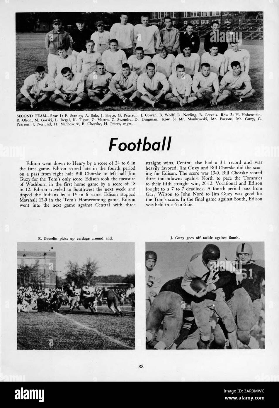 The 1954 Wizard Yearbook from Edison High School features highlights of ...