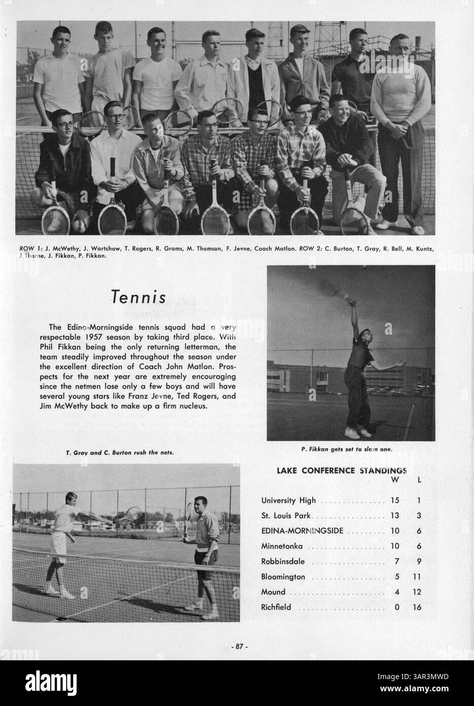The 1957 Whigrean yearbook from Edina-Morningside High highlights ...