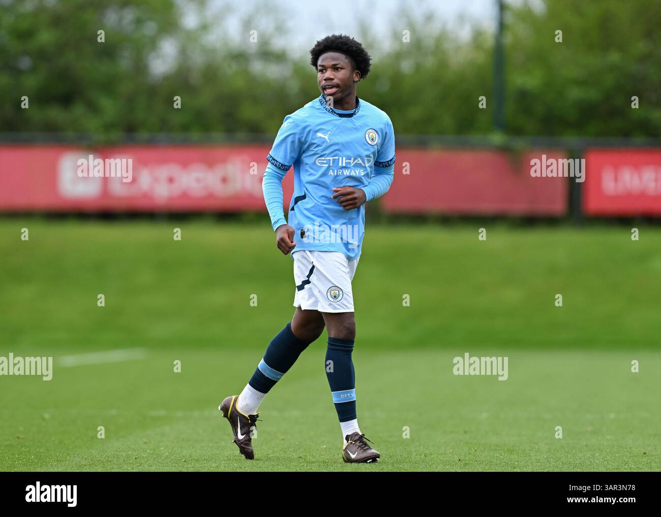 Liverpool, UK. 16th Apr, 2025. Christian Dunbar-McDonald of Manchester ...
