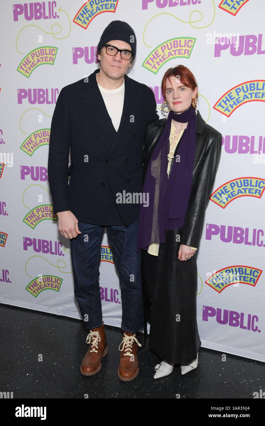 New York, USA. 16th Apr, 2025. Adam Rapp and Gayle Rankin attend ...