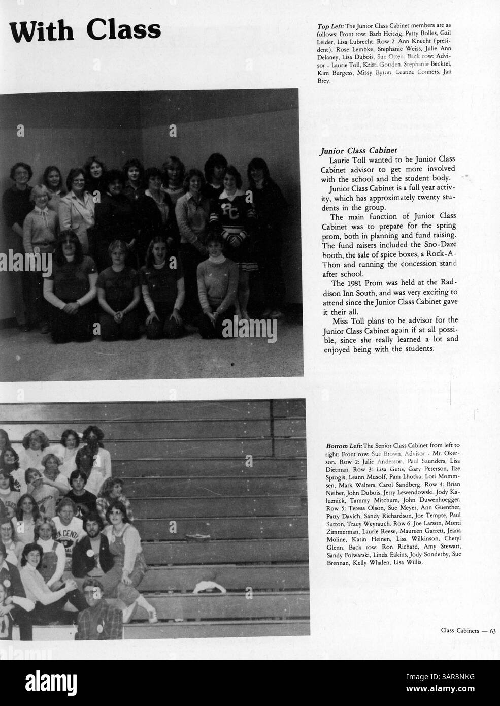 The 1981 'Pirate' yearbook from Park Center High School documents the ...