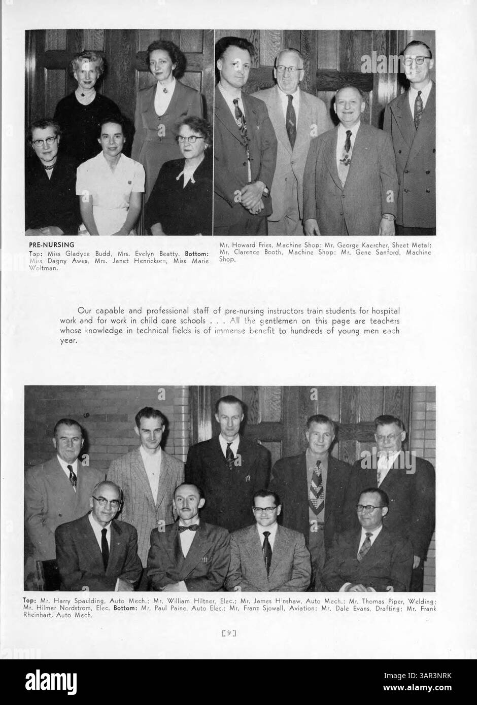 The 1955 Vocational Yearbook, 'Tradewind,' documents the students ...