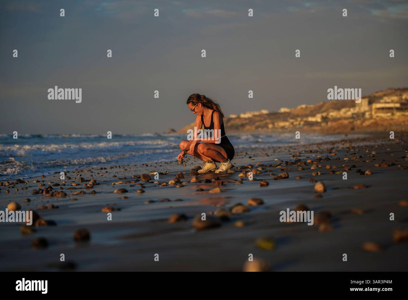 Scenic Beaches of Ecuador – Aerial Views and Sunset Seascapes Stock ...
