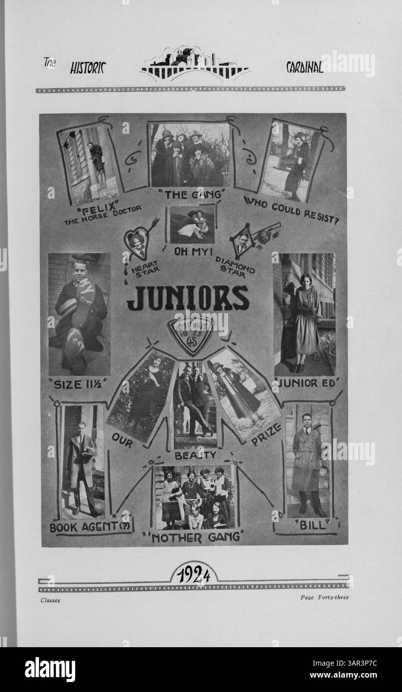 The 1924 'Cardinal' yearbook provides a record of East High School's ...