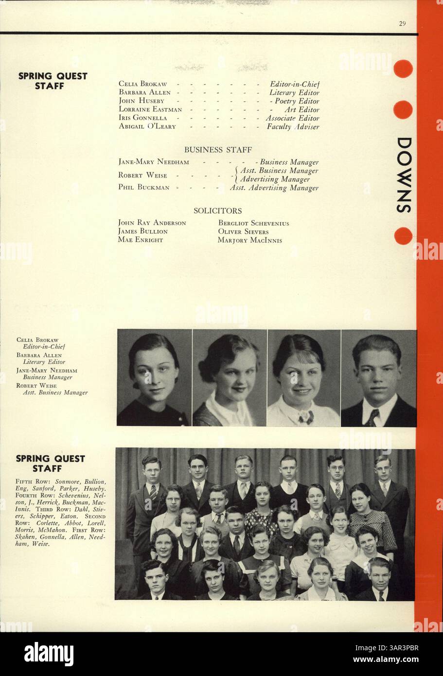The 1934 Central High Yearbook, 'Centralian 1934,' documents the ...