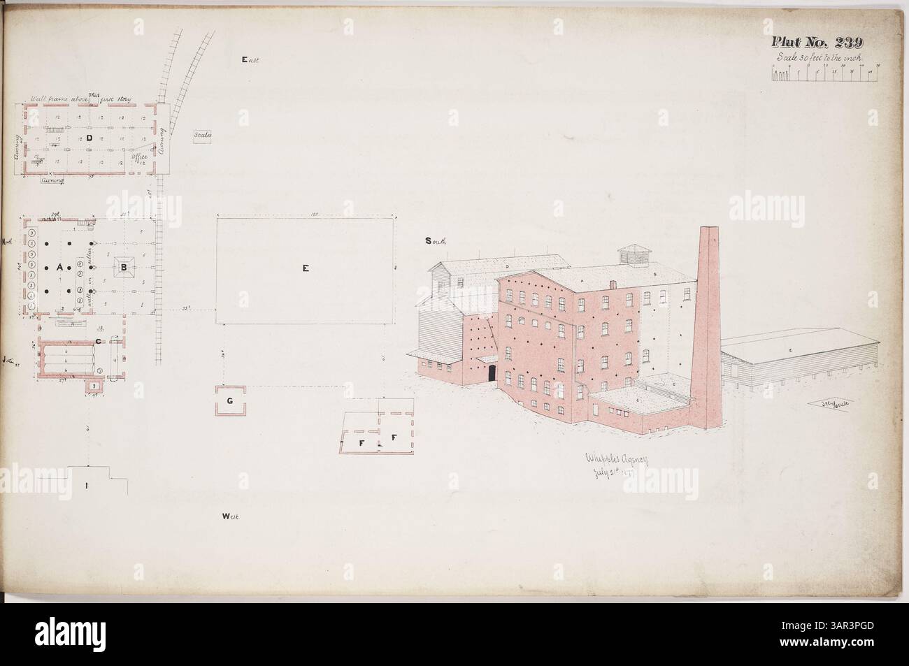 Meyer and Guye Bethalto Flour Mill Plat 239 from A. Whipple & Co.'s ...