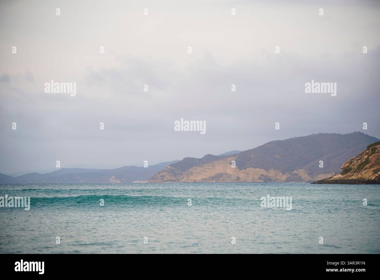 Scenic Beaches of Ecuador – Aerial Views and Sunset Seascapes Stock ...