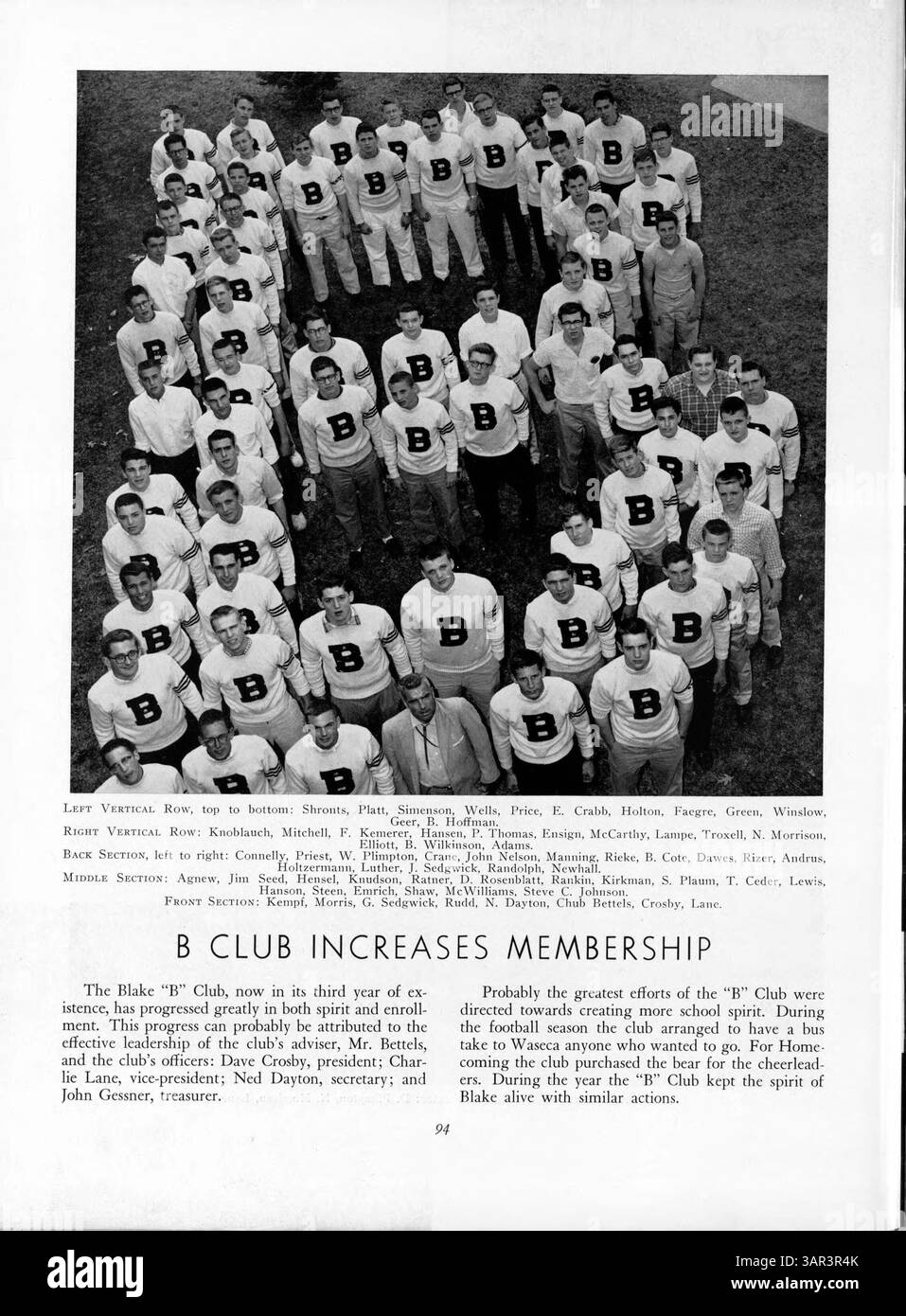The 1958 Blake Yearbook serves as a record of the school year ...