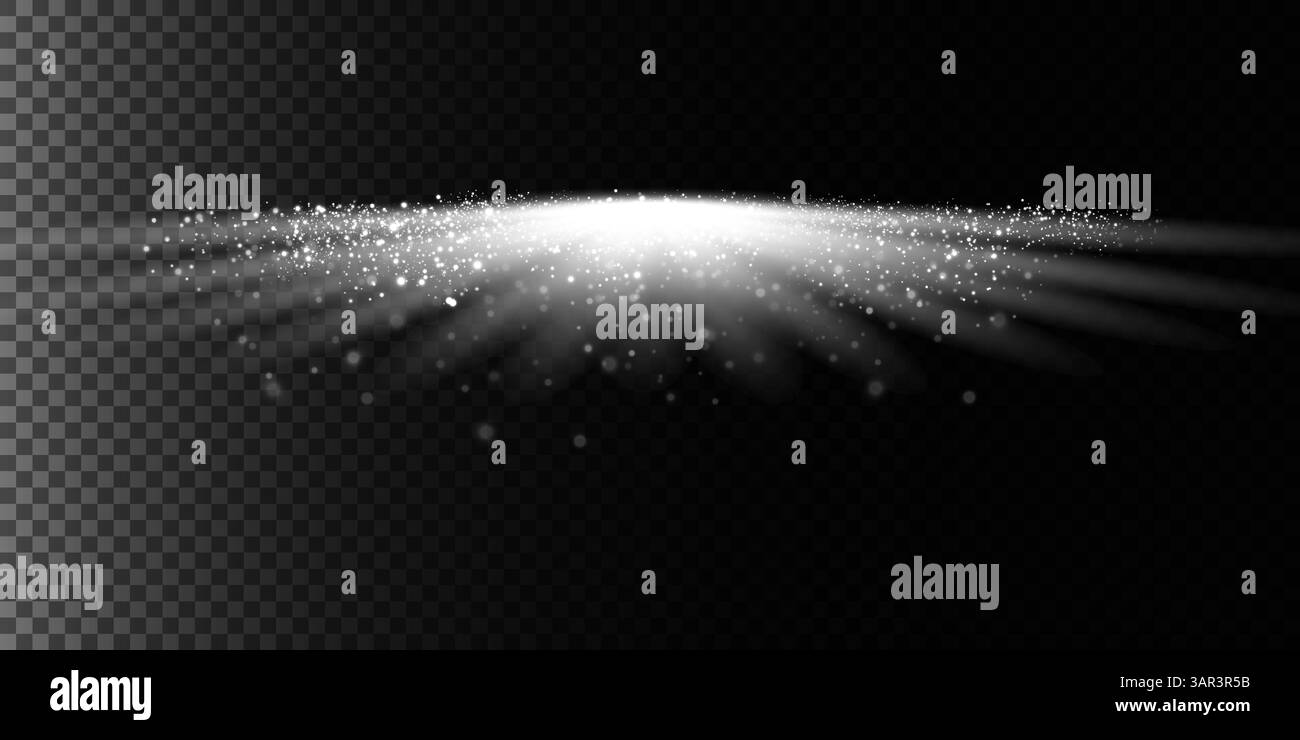 An Elegant Light Burst with Sparkles on a Transparent Background ...