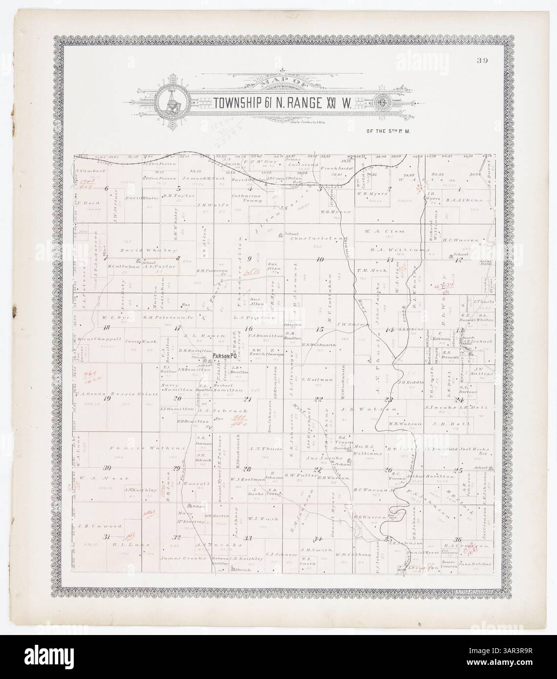 This page from the Standard Atlas of Sullivan County, Missouri, details ...
