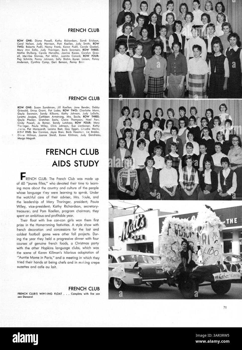 The 1960 'Warrior' yearbook from Hopkins High School records the ...