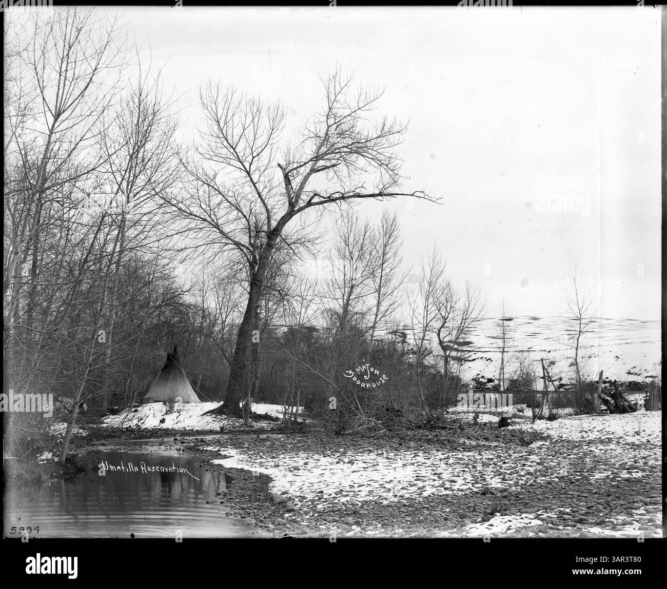 This photograph depicts camps on the Umatilla Indian Reservation ...
