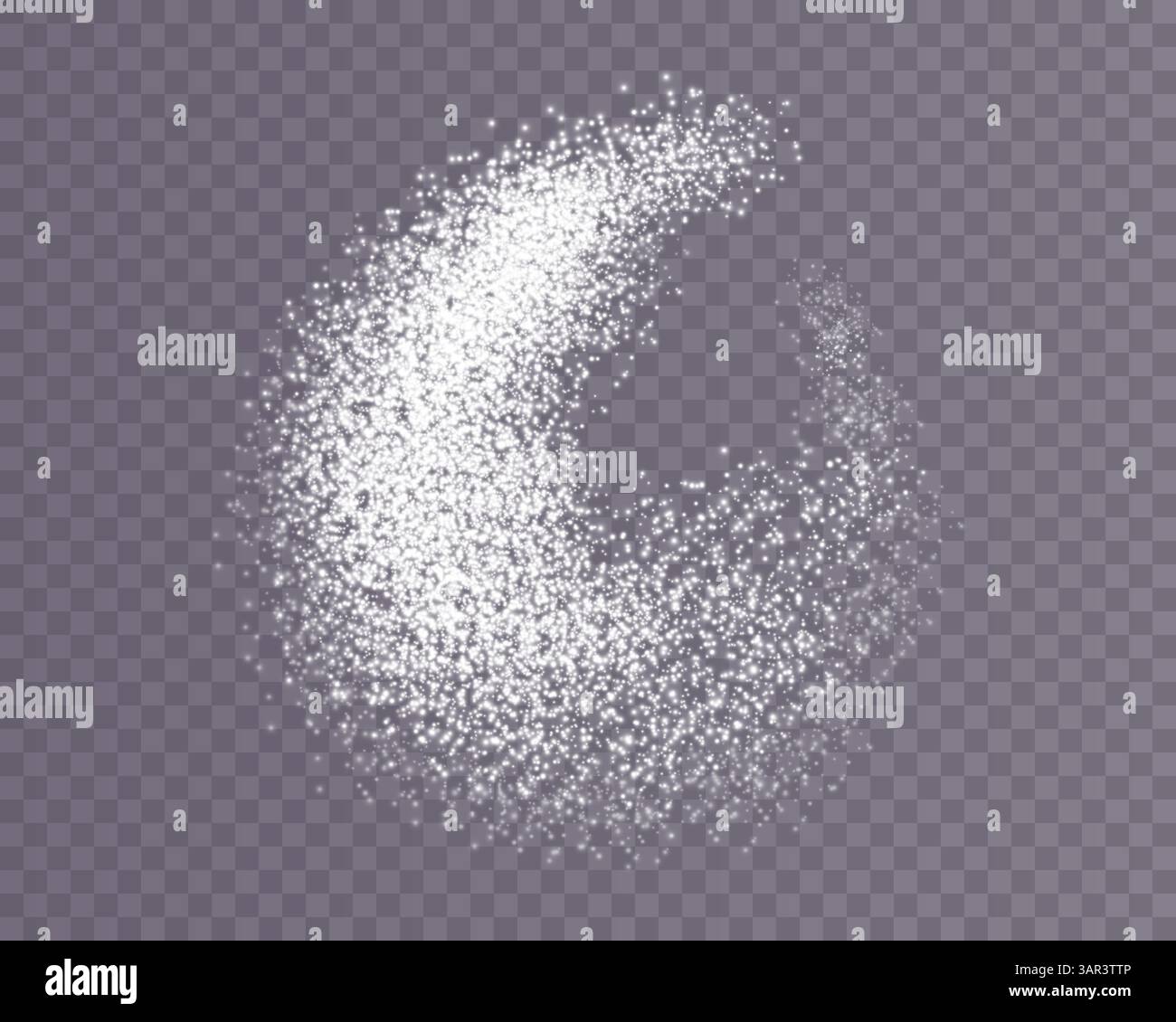 Aesthetic White Scattering of Sugar Crystals, Salt, Flour or Powder on ...