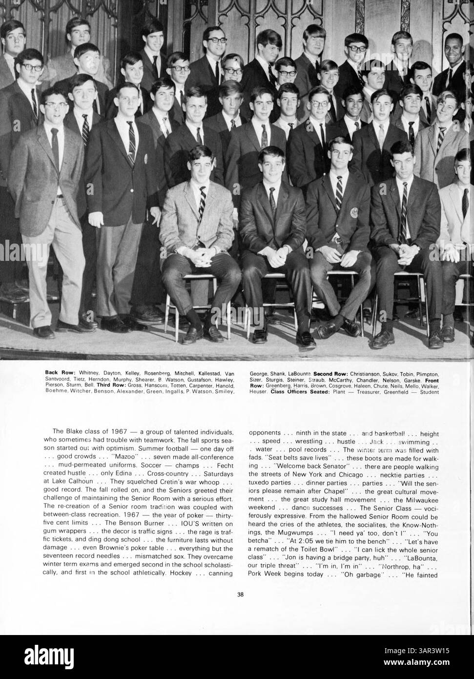 The 1967 Blake Yearbook, Call O' Pan, captures key moments from the ...