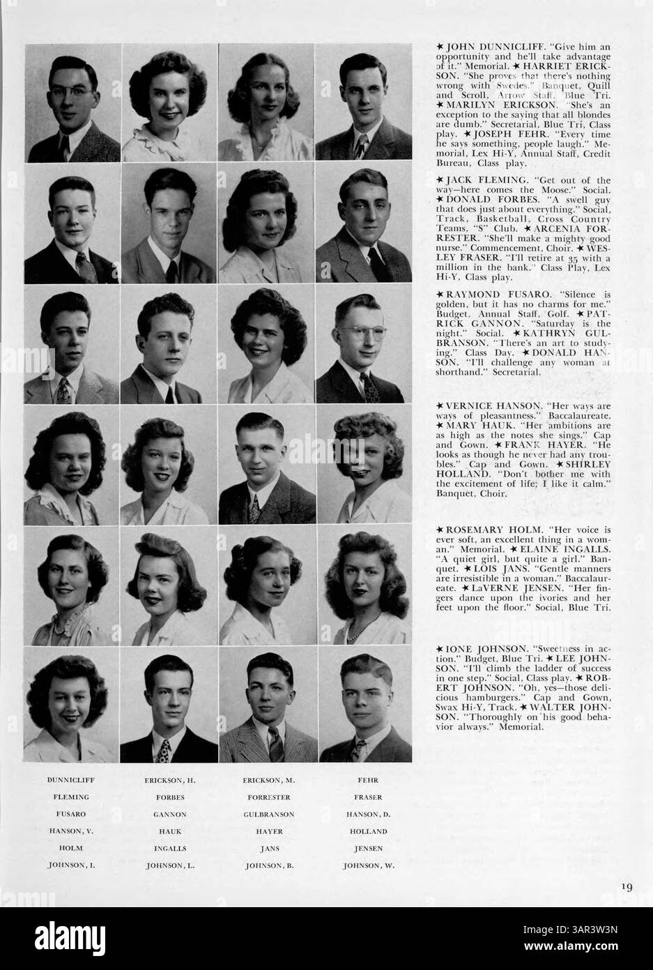 The 1944 yearbook, 'Wagistanian,' from Southwest High School reflects ...