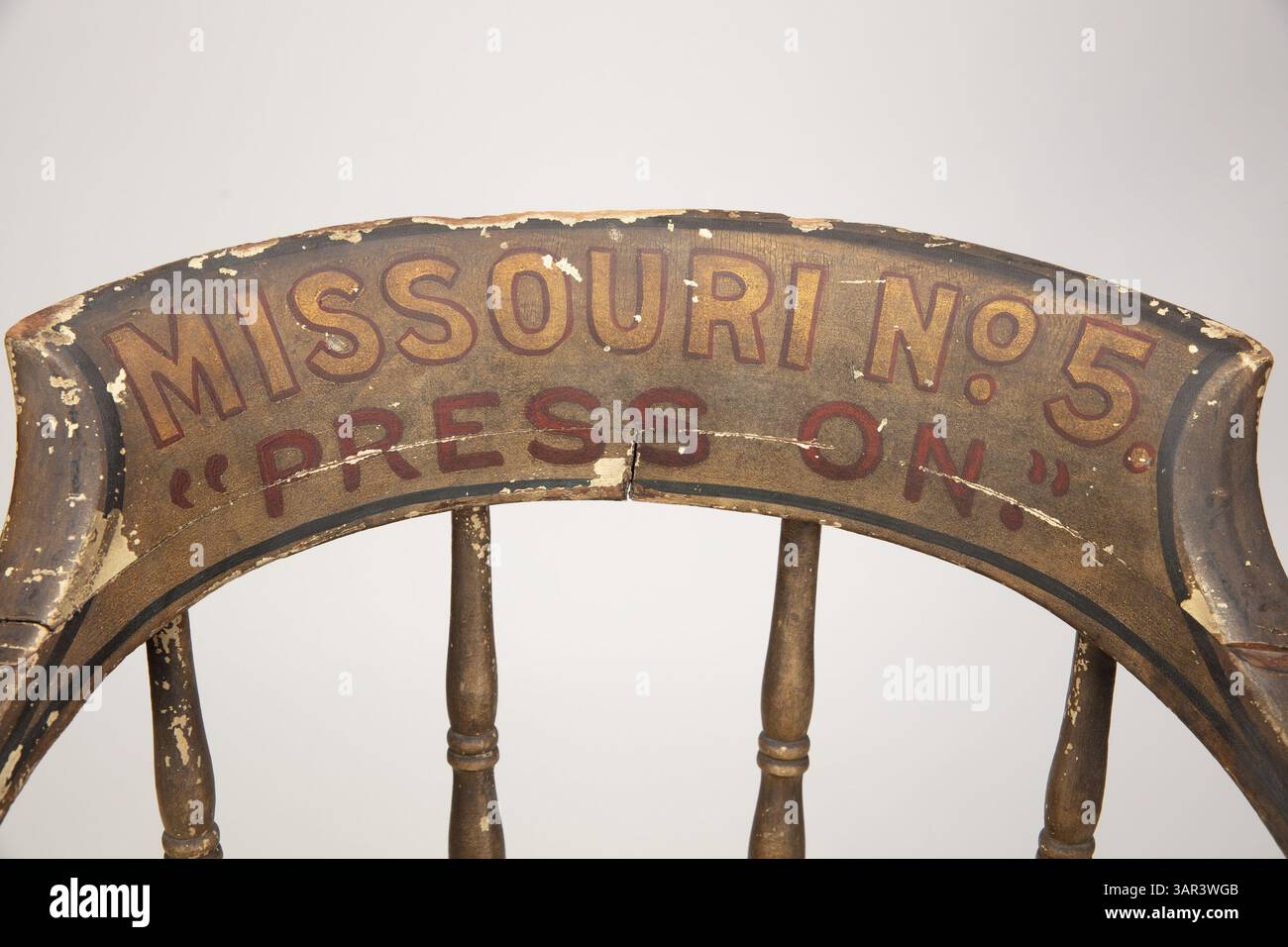 This Windsor style fireman's armchair was crafted for the St. Louis ...