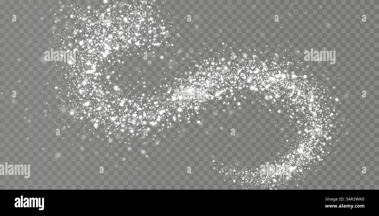 A Dazzling Display of Beautiful, Glittering White Powdery Particles ...