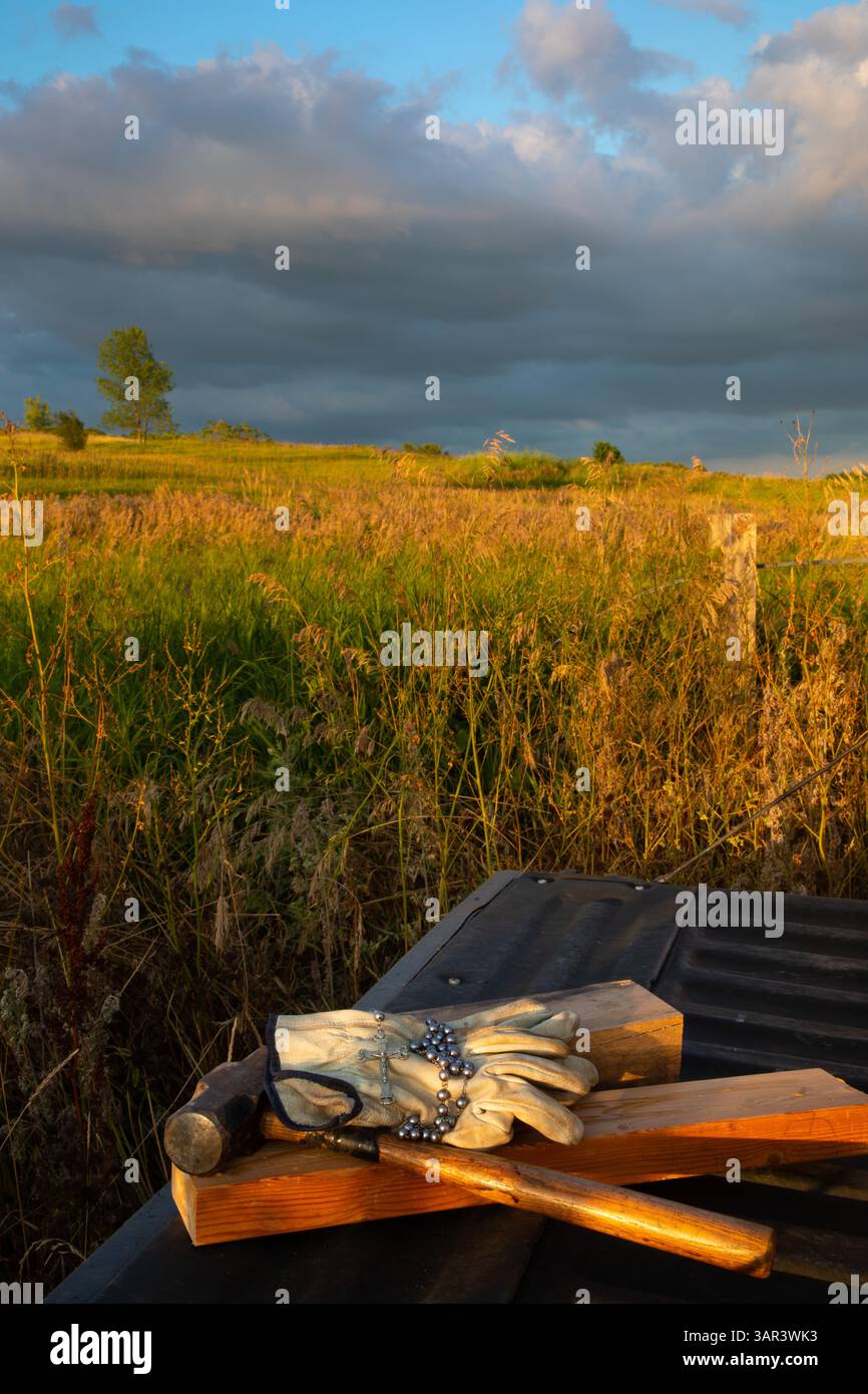 Stop to pray and see the light Stock Photo - Alamy