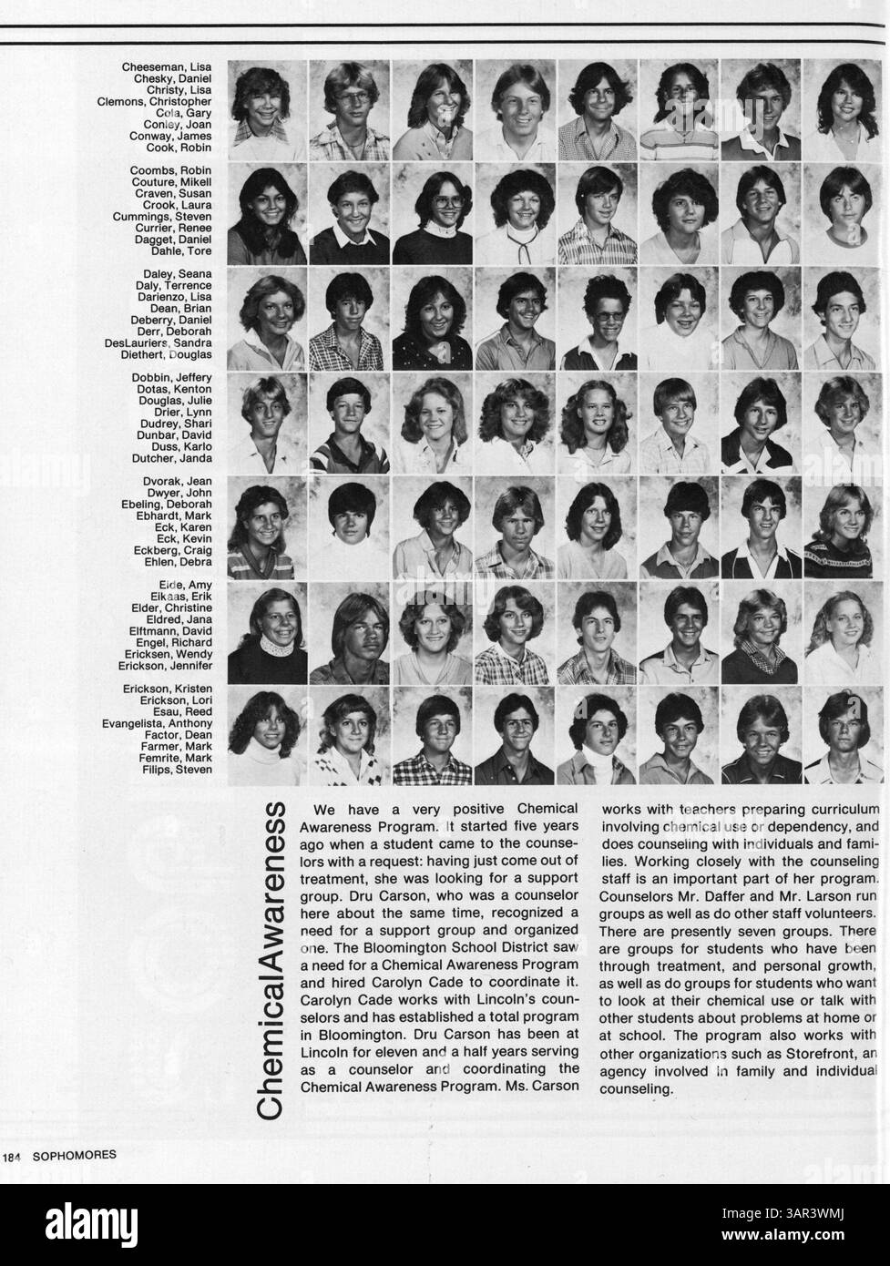 Bear '81, Lincoln High’s 1981 yearbook, features student portraits ...