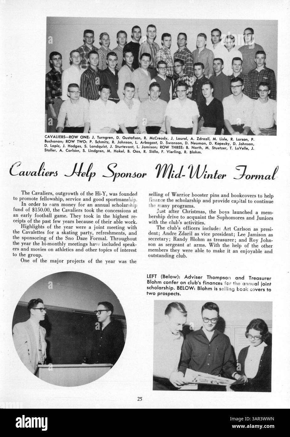 The 1958 edition of Hopkins High Yearbook, 'The Warrior', features ...