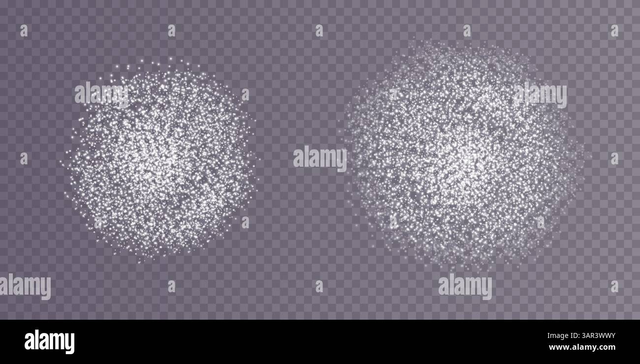 Scattered White Particles Exploring the Beautiful Visual Effects of ...