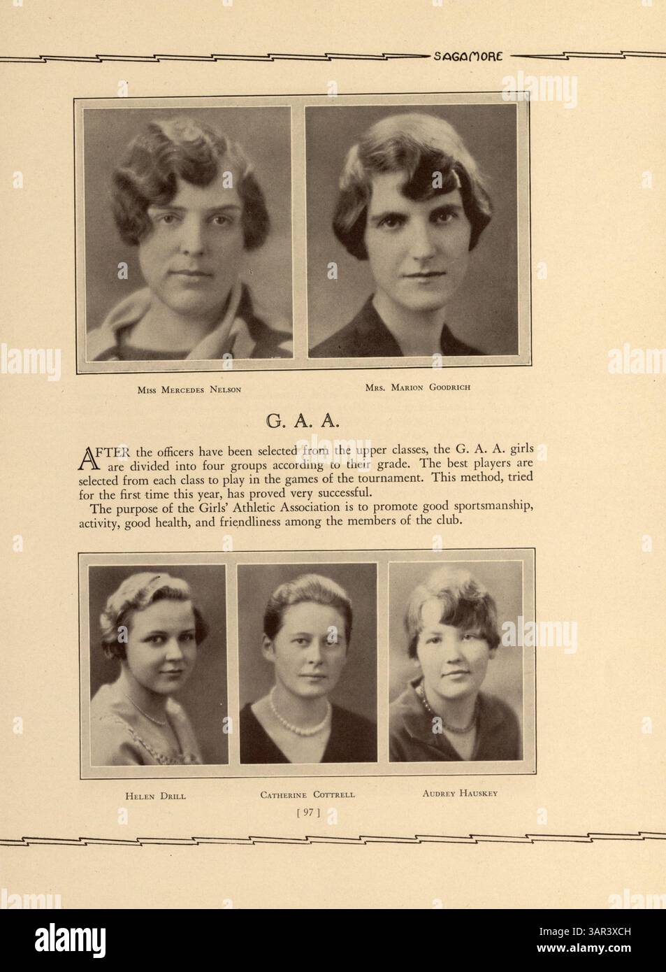 The 1930 Roosevelt High School yearbook, Sagamore, features students ...