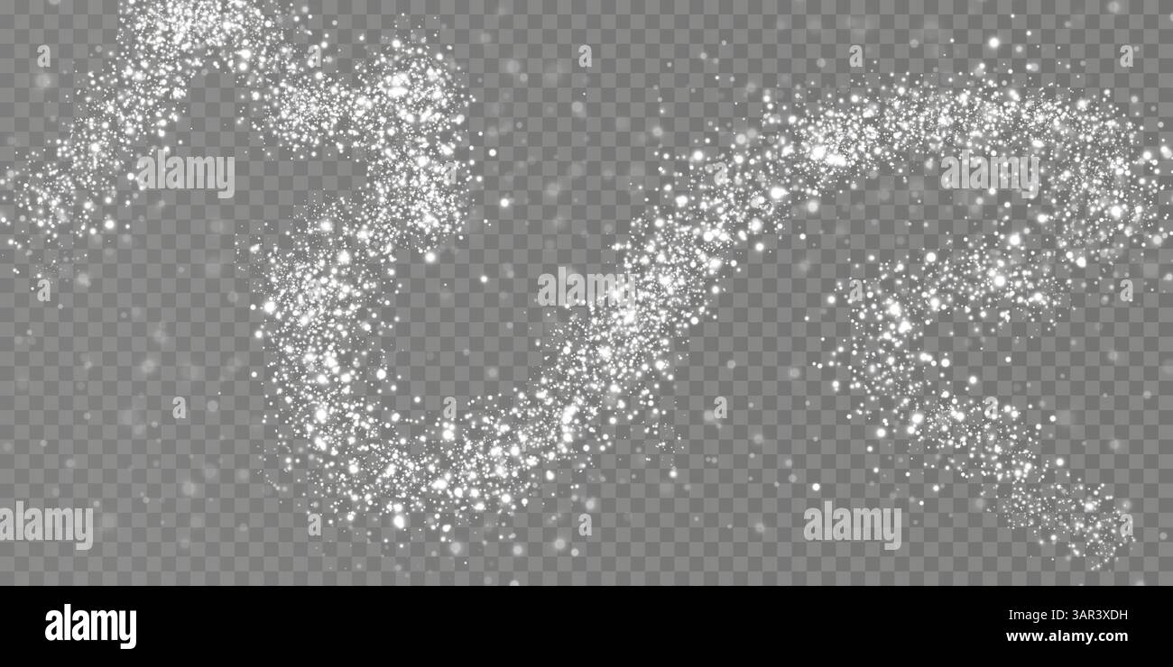 Scattered White Particles Sugar, Salt, or Flour with Texture, creating ...