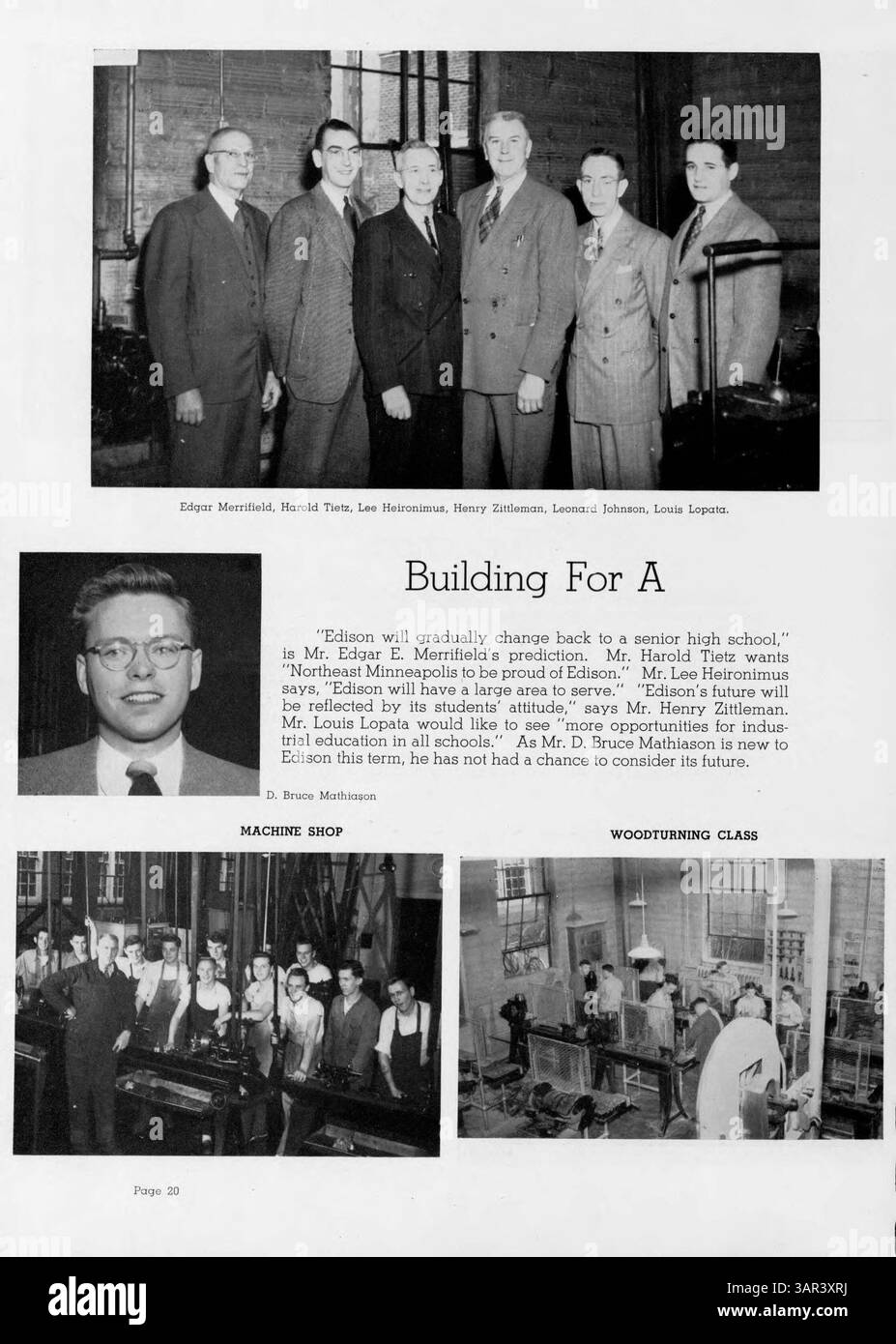 The 1947 Edison High School yearbook documents student life, athletic ...